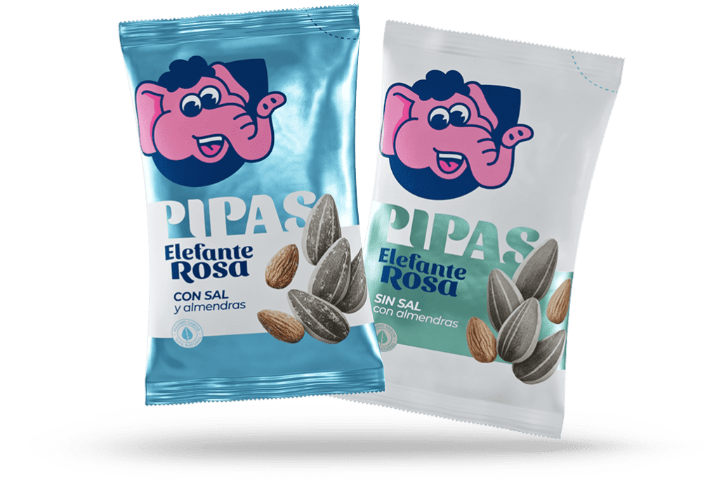 Frutos Secos Elefante Rosa - Tus pipas con almendras de siempre